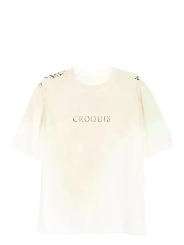 CROQUIS Graphic-print T-shirt - Neutrals