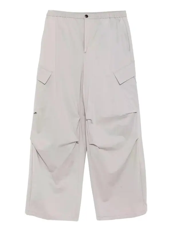 CROQUIS Drawstring Cargo Trousers - Grey