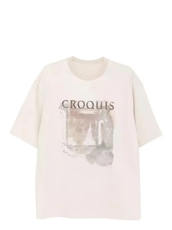CROQUIS Graphic-print T-shirt - Neutrals