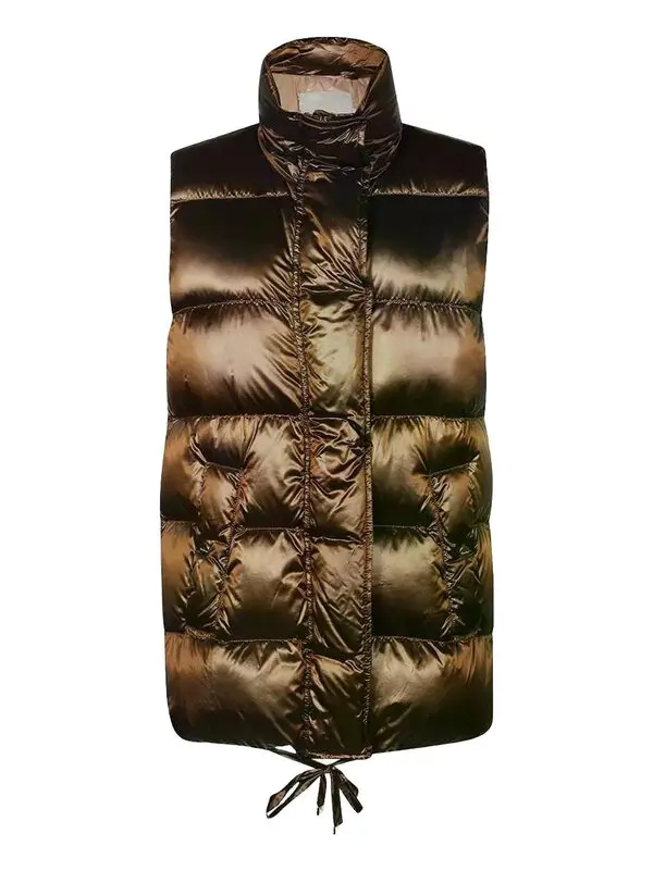 Max Mara Quilted Gilet - Brown