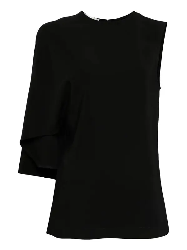 Stella McCartney Asymmetric One-sleeve Top - Black