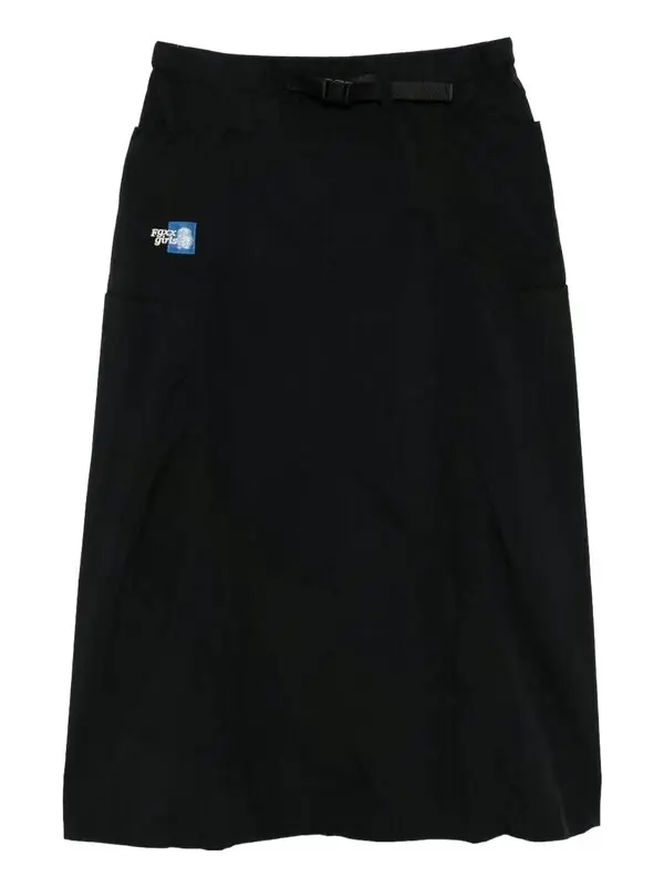 FINGERCROXX Logo-patch Skirt - Black