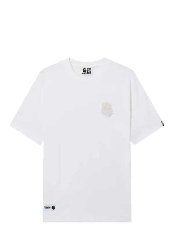 FINGERCROXX Embroidered-logo T-shirt - White