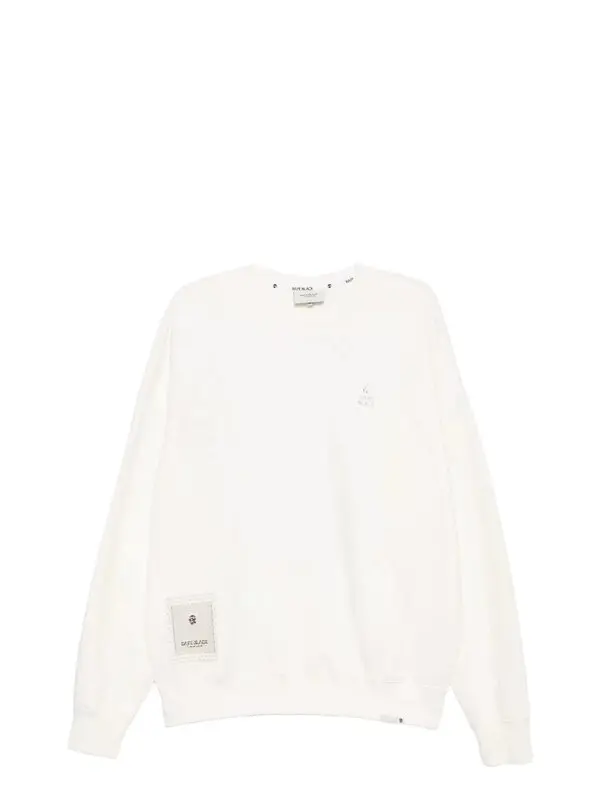 A BATHING APE Logo-embroidered Sweatshirt - Neutrals