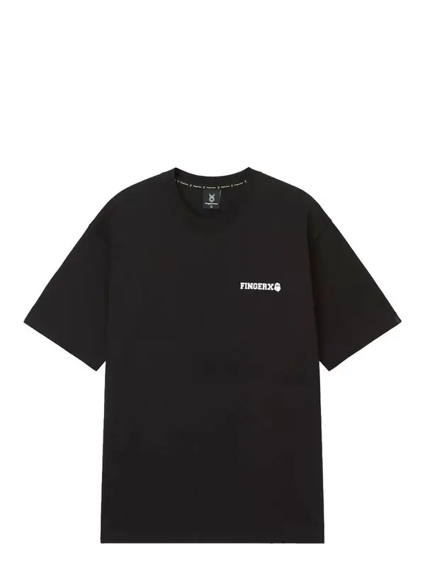 FINGERCROXX Graphic-print Cotton T-shirt - Black