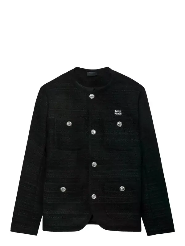 A BATHING APE Back-detail Buttoned Shirt Jacket - Black