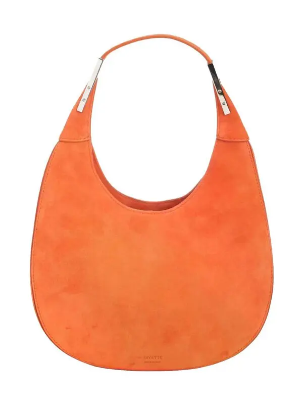 Savette Florence Crescent-shaped Shoulder Bag - Orange