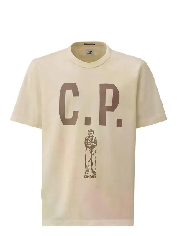 C.P. COMPANY Logo-print T-shirt - White
