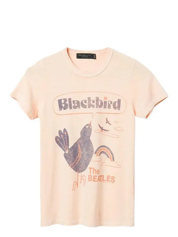 Junk Food Clothing The Beatles Blackbird Original Tee - Spanish Villa
