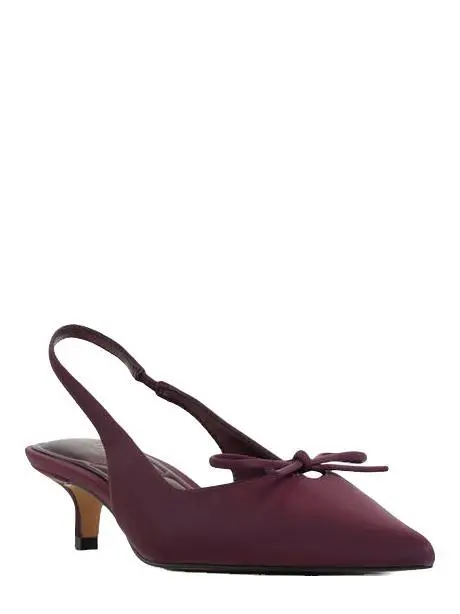 Aldo Azizza Slingback Kitten Heel Pumps - Bordo