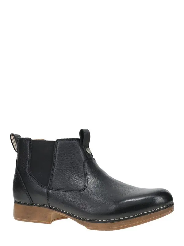 Dansko Michele Chelsea Boot - Black Waxy Milled