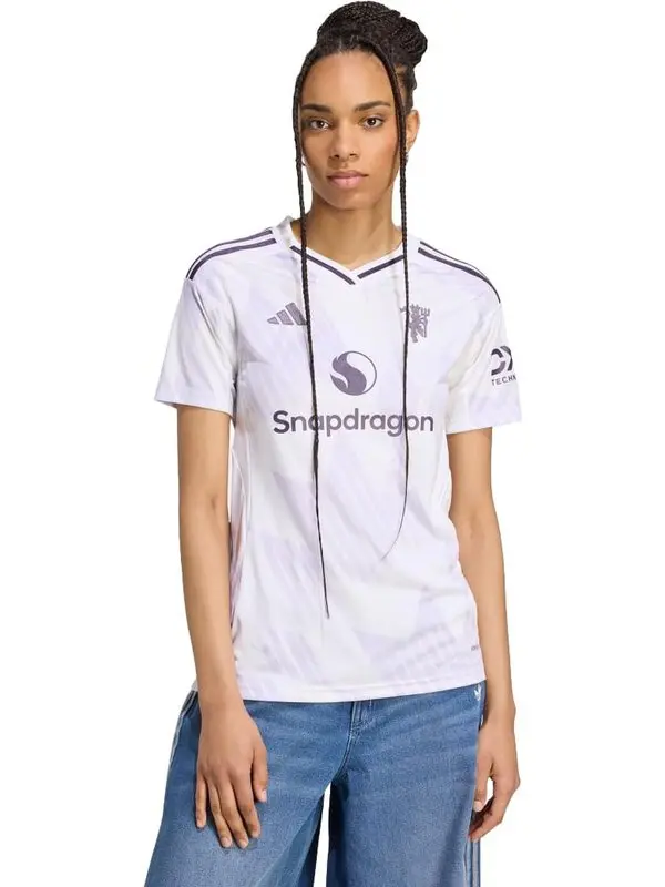 Adidas Manchester United 25/26 Away Jersey - White