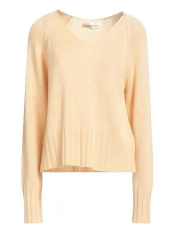 Lamberto Losani Silk And Cashmere V-neck Sweater - Sand