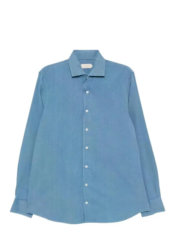 AURELIEN Cotton Shirt - Blue