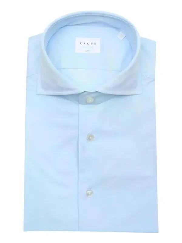XACUS Button-down Long-sleeves Shirt - Blue