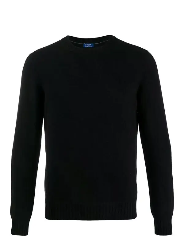 BARBA NAPOLI Round Neck Jumper - Black