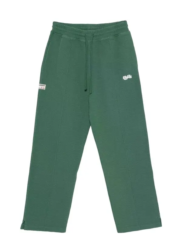 SUMMER GAMES Side-stripe Organic-cotton Track Trousers - Green