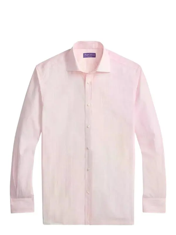 Ralph Lauren Purple Label Long Sleeve Cotton Shirt - Pink