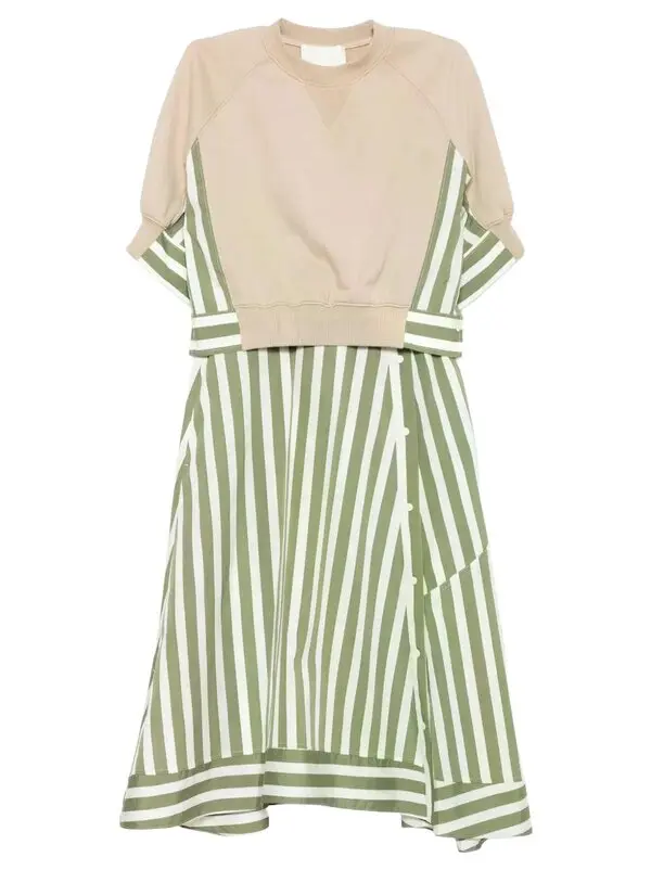 3.1 Phillip Lim Striped Combo Dress - Neutrals