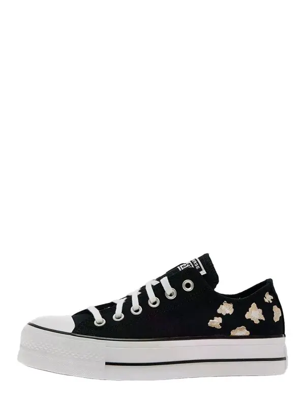 CONVERSE Chuck Taylor Leopard-print Platform Sneakers - Black