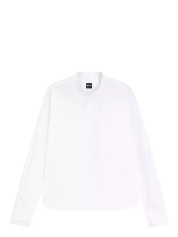 BOSS Stand-collar Shirt - White