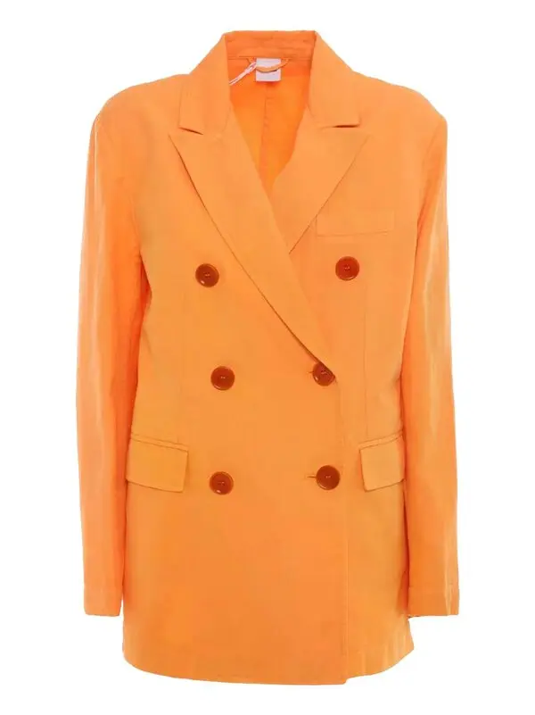 Aspesi Double-breasted Blazer - Orange