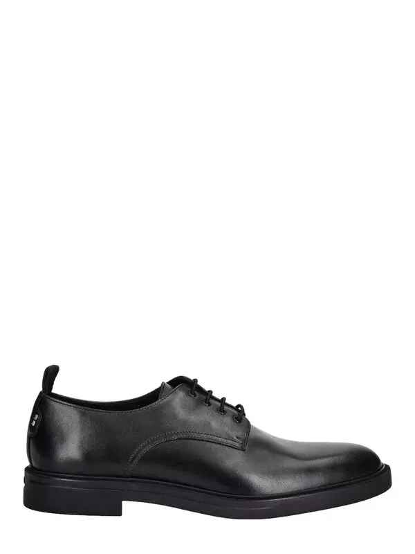 BOSS Calev Lace-up Leather Shoes - Black