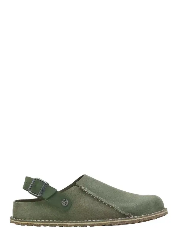 BIRKENSTOCK Lutry Premium Leather Slingback Mules - Green
