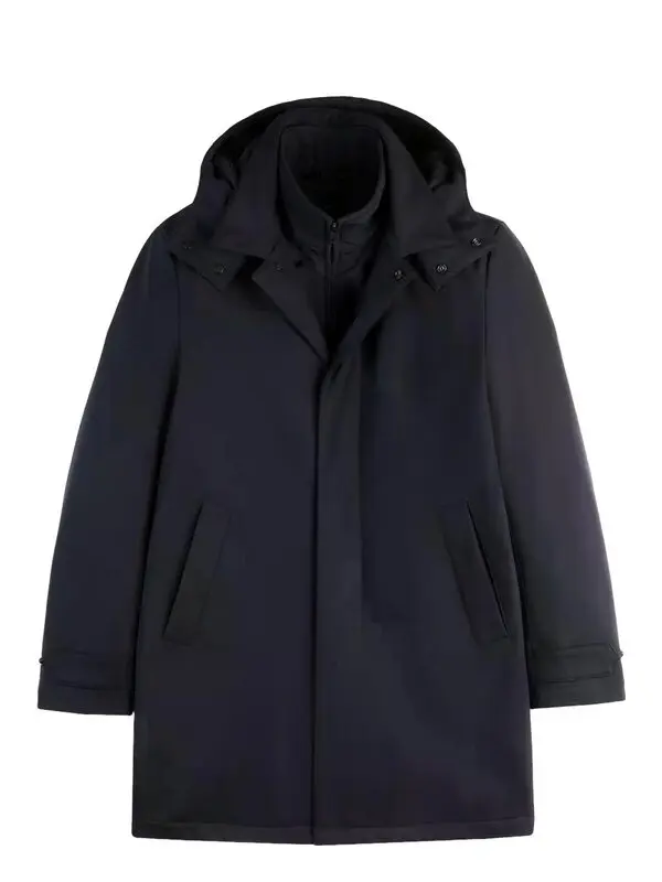 FAY Hooded Coat - Black