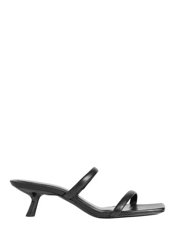 ANINE BING Hilda Leather Mules - Black