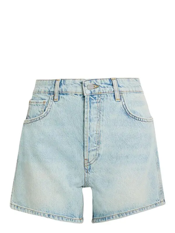 ANINE BING Dalton Denim Shorts - Light Denim