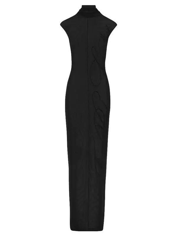 JEAN PAUL GAULTIER Long Sequin Dress - Black