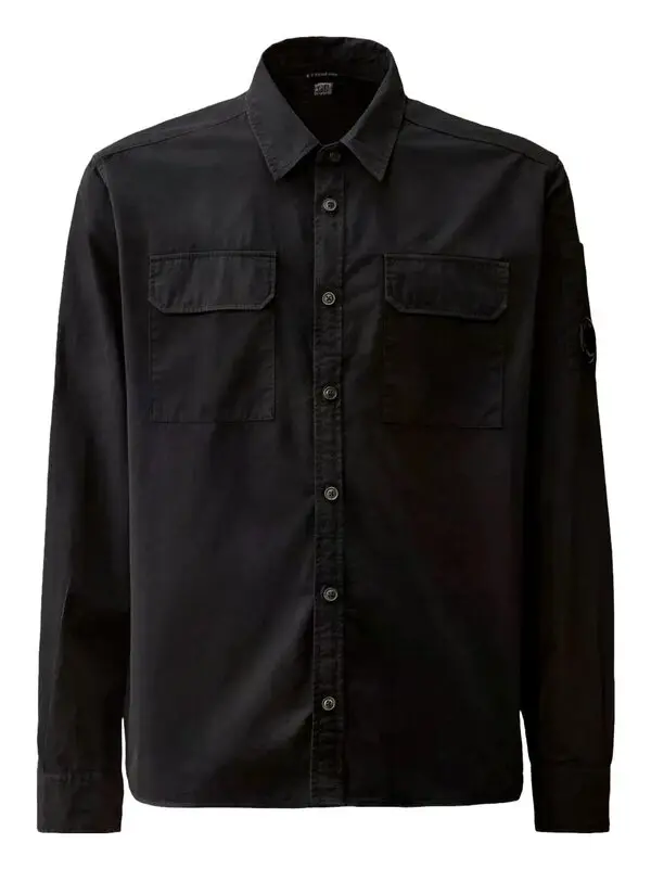 C.P. COMPANY Double-pocket Shirt - Black