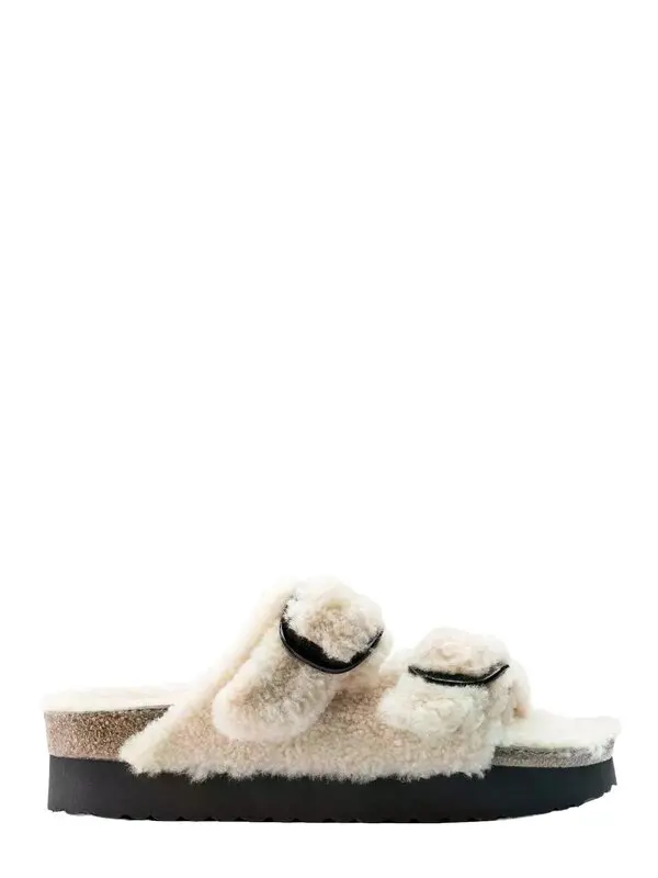 BIRKENSTOCK Arizona Shearling Sandals - Neutrals