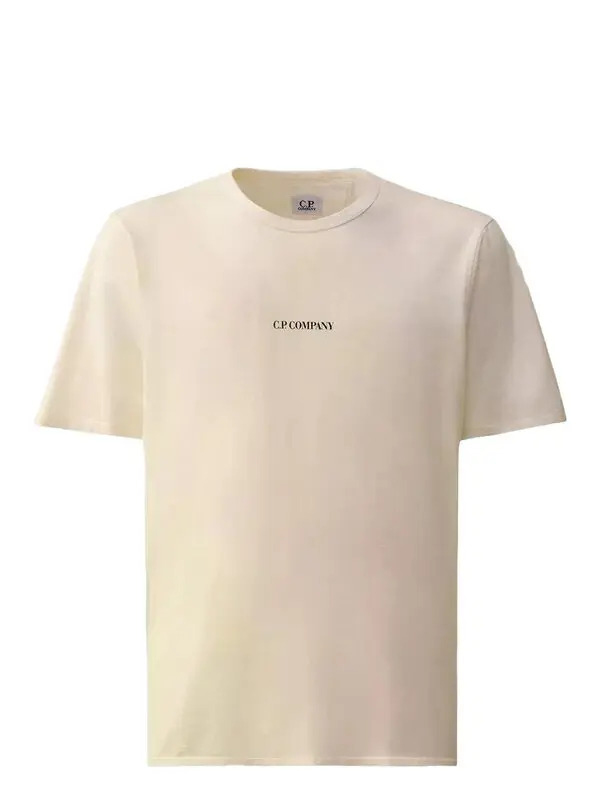 C.P. COMPANY Logo-embroidered Cotton T-shirt - White