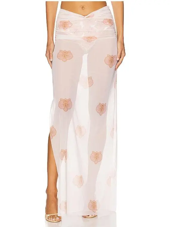 SHANI SHEMER Angelina Maxi Skirt - Pink Print