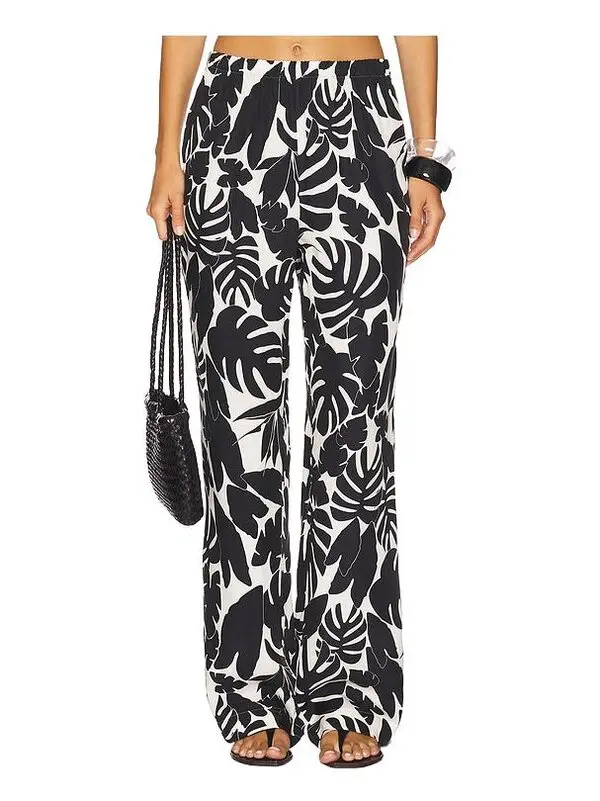 ANINE BING Elain Pant - Black Bird Of Paradise