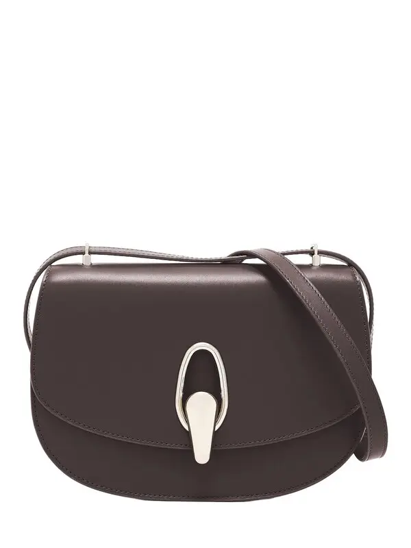 Giorgio Armani Leather Shoulder Bag - Brown