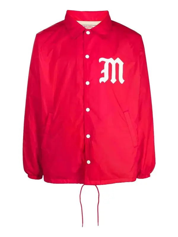 SAINT MXXXXXX Logo-print Shirt Jacket - Red