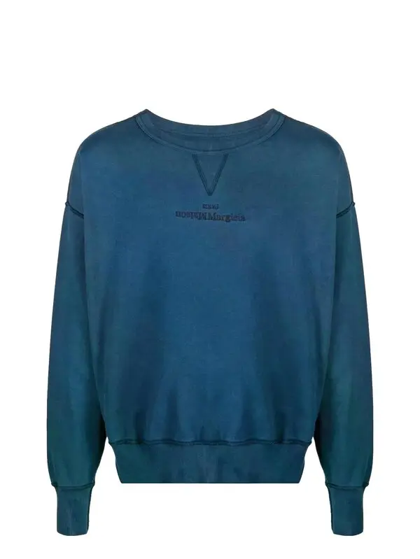 MAISON MARGIELA Embroidered Logo Sweatshirt - Blue
