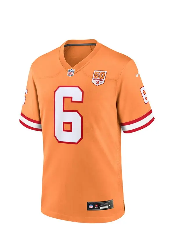 Nike Baker Mayfield Tampa Bay Buccaneers 50th Anniversary Nfl Game Jersey - Orange