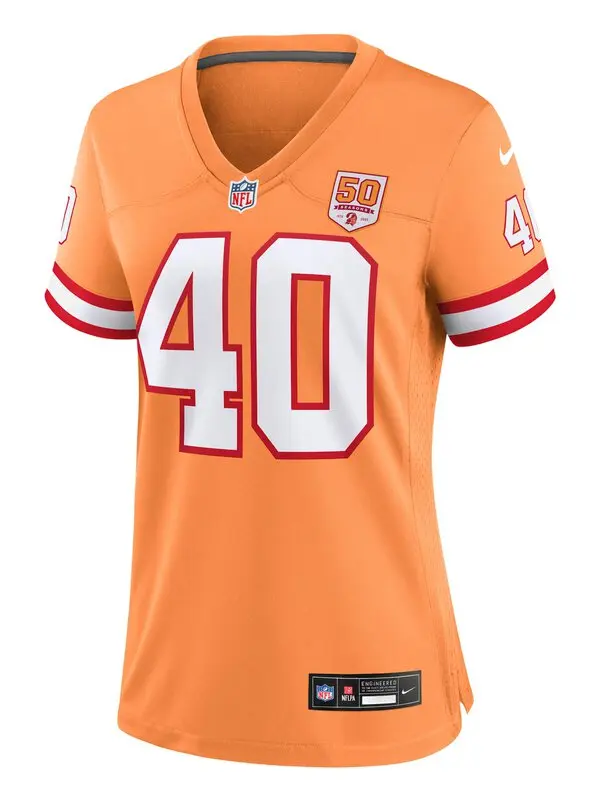 Nike Mike Alstott Tampa Bay Buccaneers 50th Anniversary Nfl Game Jersey - Orange