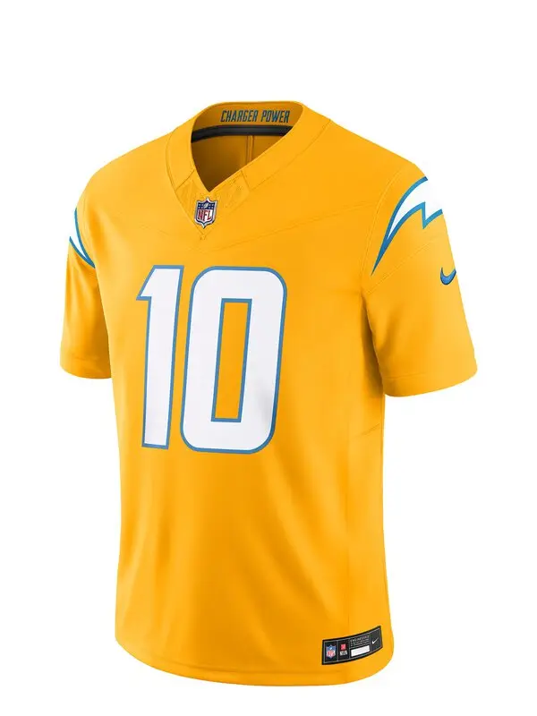 Nike Justin Herbert Los Angeles Chargers Dri-fit Nfl Limited Jersey - Yellow