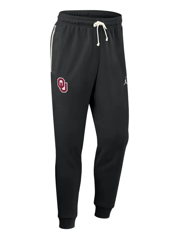 JORDAN Oklahoma Sideline Brand Dri-fit College Taper Pants - Black