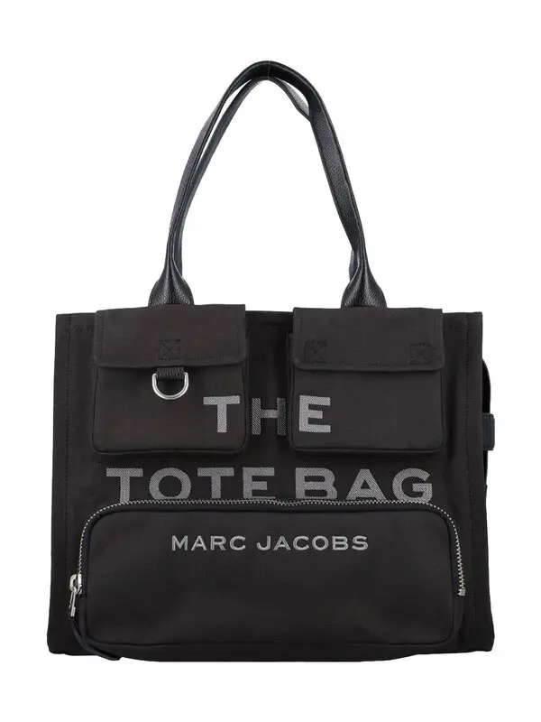 Marc Jacobs Cargo Canvas Large Tote Bag - Black