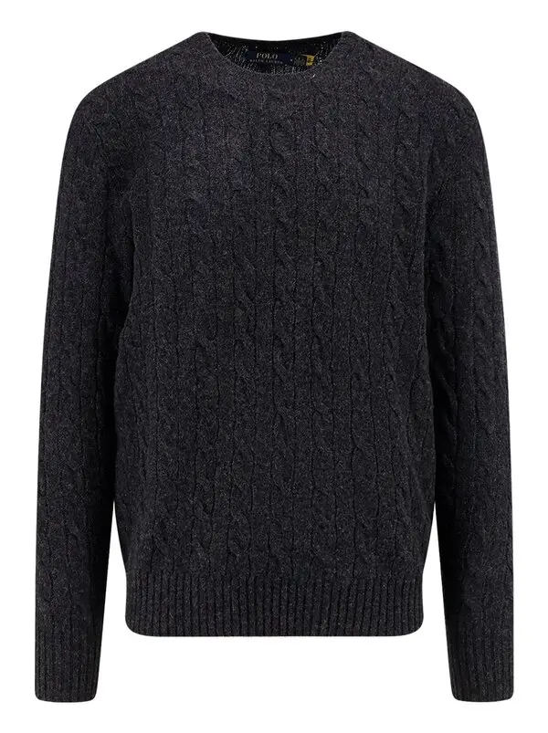 Polo Ralph Lauren Wool And Cashmere Cable Knit Sweater - Grey