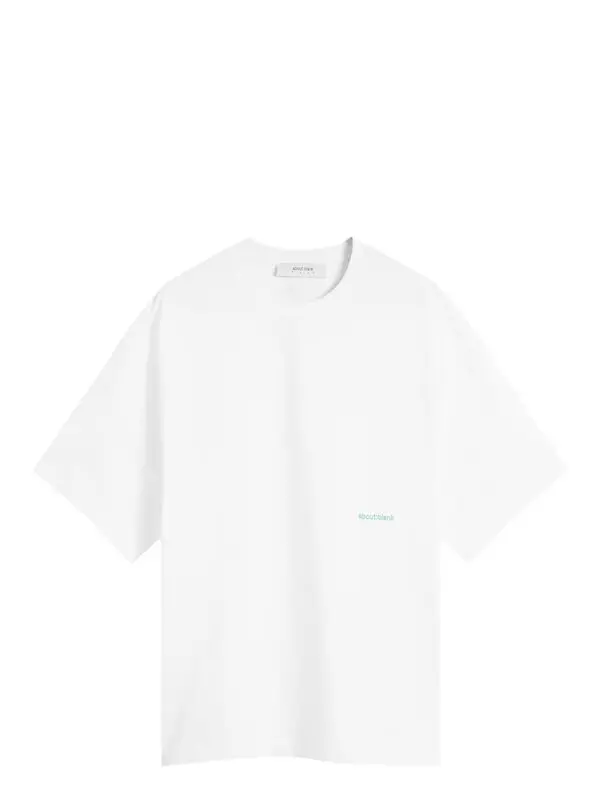 ABOUT:BLANK 20th Anniversary Box T-shirt Presented By - White/emerald