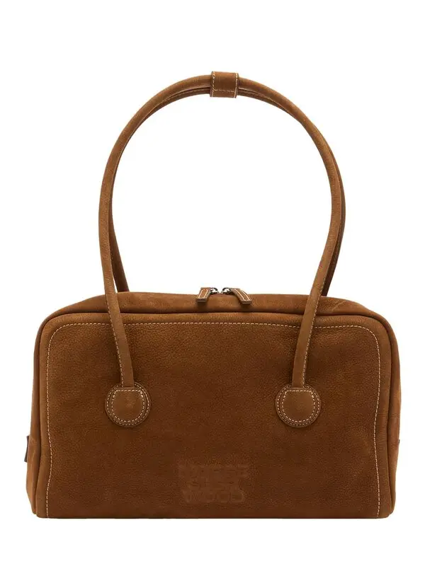MARGESHERWOOD Soft Boston Bag - Chestnut Nubuck