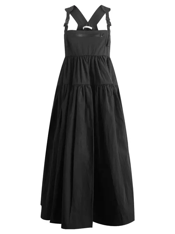 Cecilie Bahnsen Bailey Midi Dress - Black