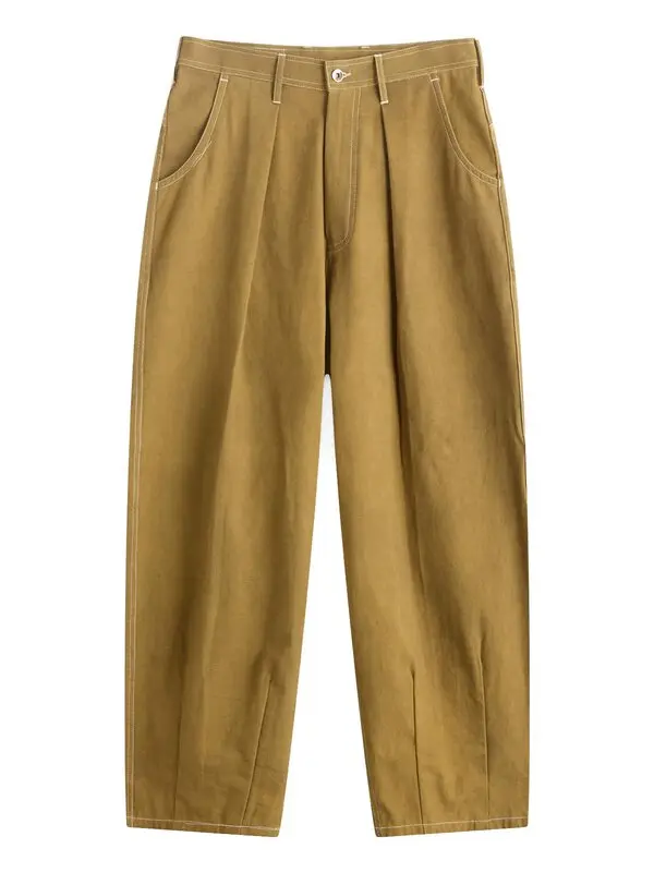 STORY MFG. Lush Pants - Olive Wonky-wear